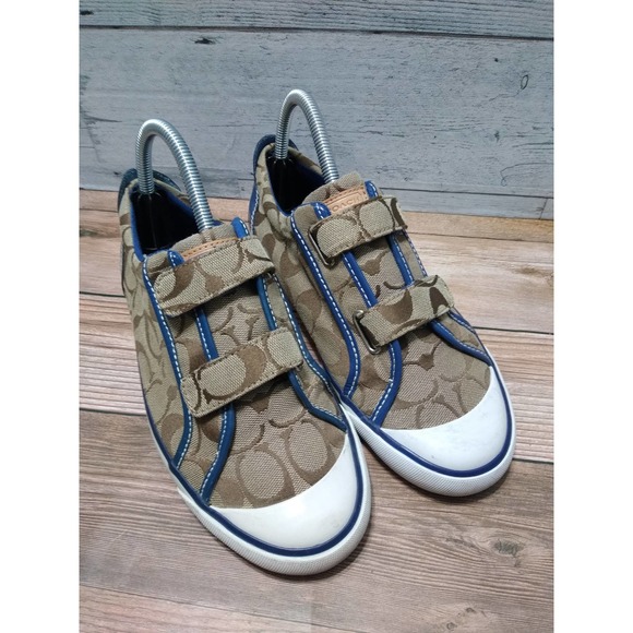Coach | Shoes | Vintage Coach Velcro Sneakers | Poshmark